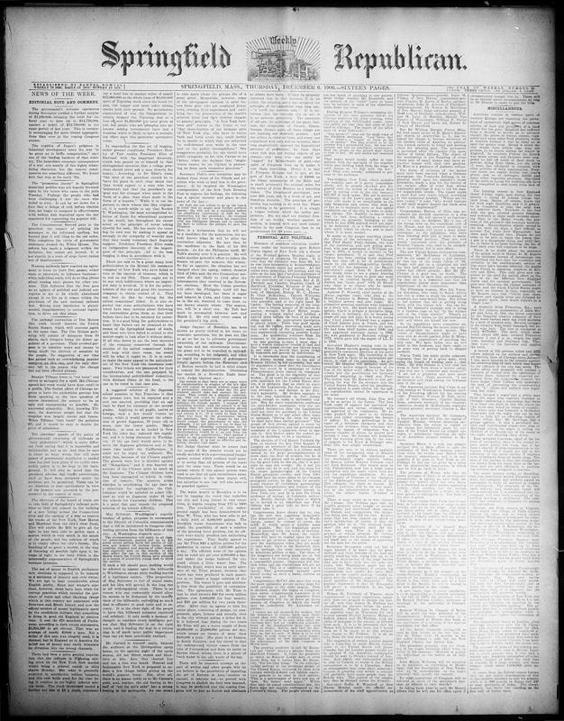 Springfield Weekly Republican - Digital Commonwealth
