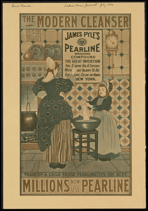 The modern cleanser, millions now use Pearline - Digital Commonwealth