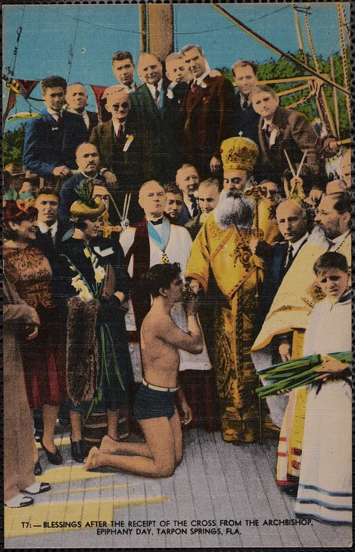 Blessing after the receipt of the cross from the Archbishop, Epiphany ...