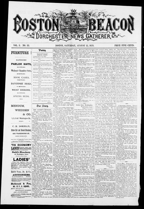 The Boston Beacon and Dorchester News Gatherer, August 12, 1876 ...
