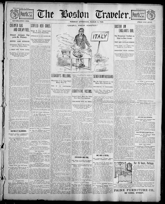 The Boston Traveler. March 10, 1896 - Digital Commonwealth