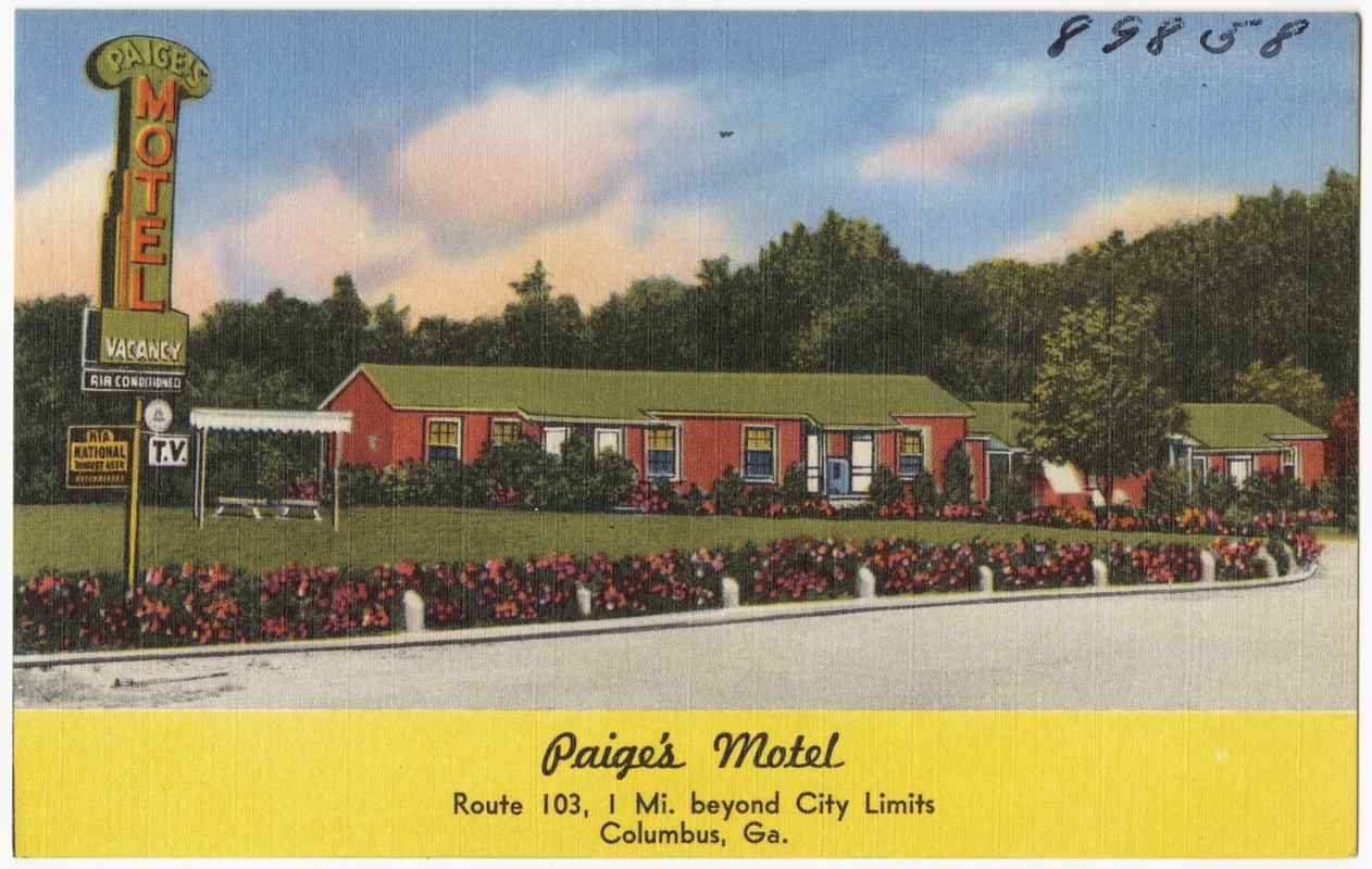 Paige's Motel, Route 103, 1 mi. beyond city limits, Columbus, Ga ...