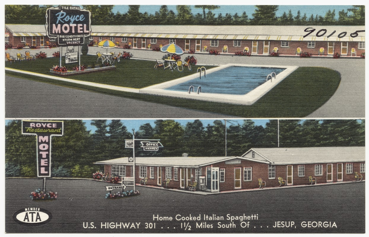 Royce Motel & Restaurant, home cooked Italian spaghetti, U.S. Highway ...