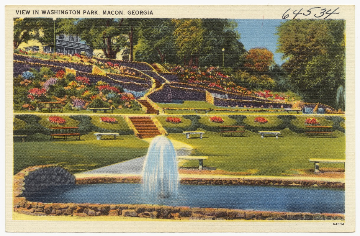 View of Washington Park, Macon, Georgia - Digital Commonwealth