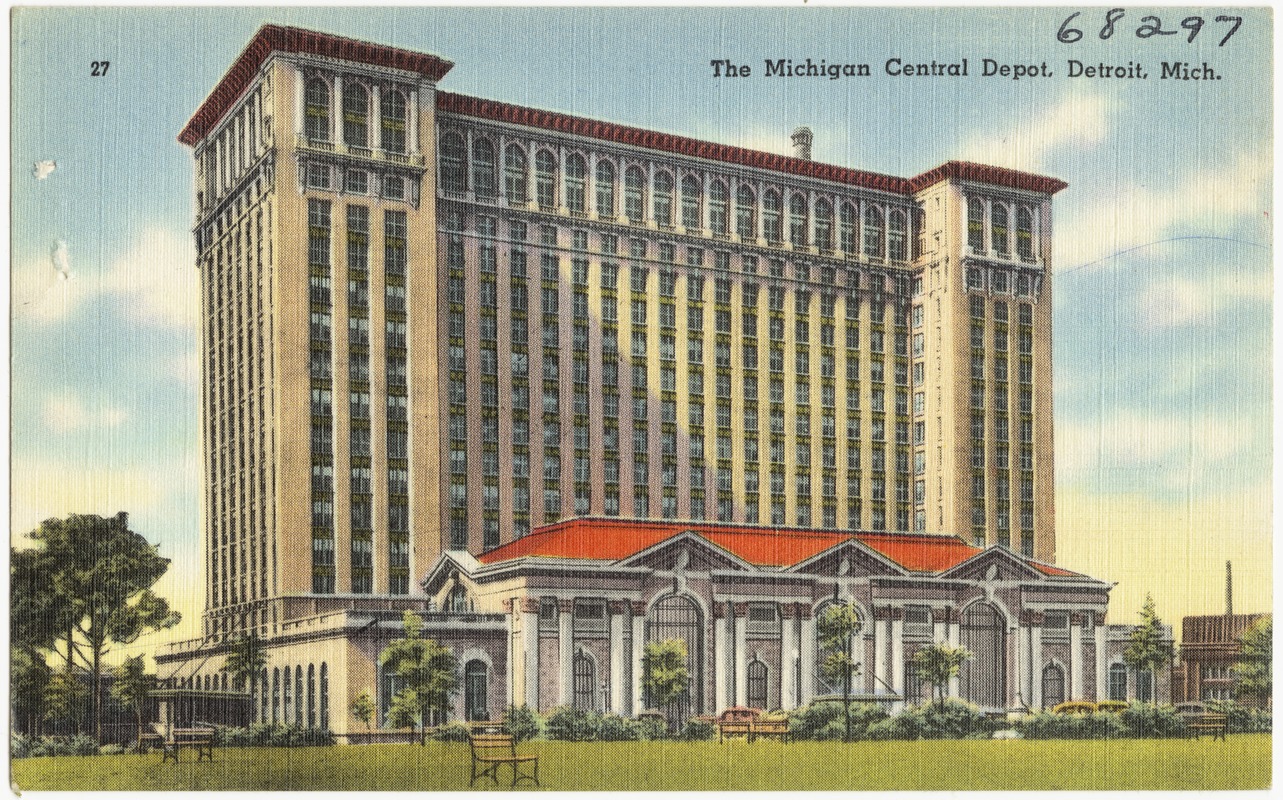 The Michigan Central Depot, Detroit, Mich. - Digital Commonwealth