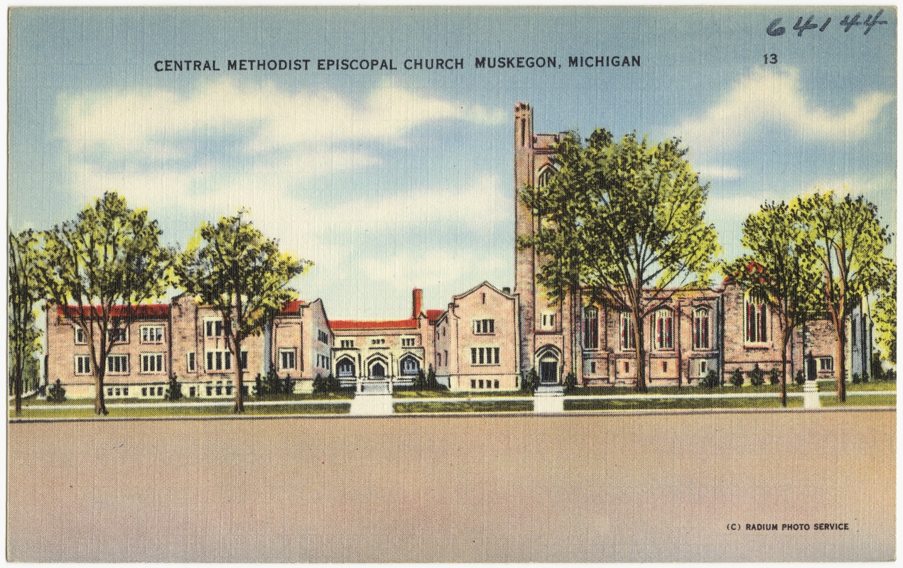 Central Methodist Episcopal Church, Muskegon, Michigan - Digital ...
