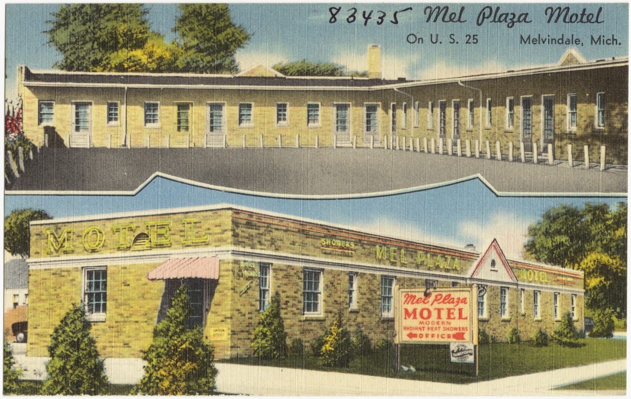 Mel Plaza Motel, on U. S. 25, Melvindale, Mich. - Digital Commonwealth