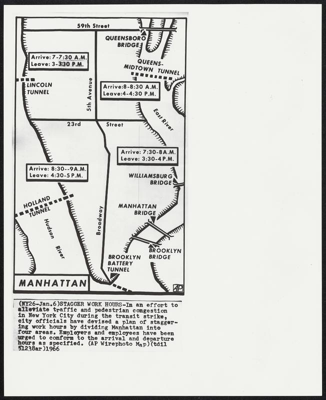 Stagger Work Hours - In an effort to alleviate traffic and pedestrian ...