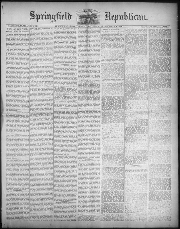 Springfield Weekly Republican. October 31, 1912 - Digital Commonwealth