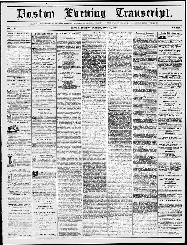 Boston Evening Transcript - Digital Commonwealth