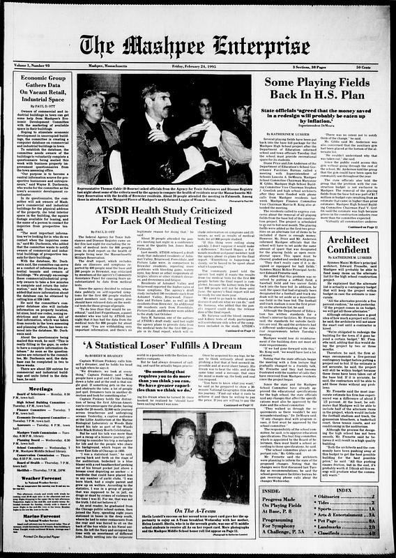 The Mashpee Enterprise. February 24, 1995 - Digital Commonwealth