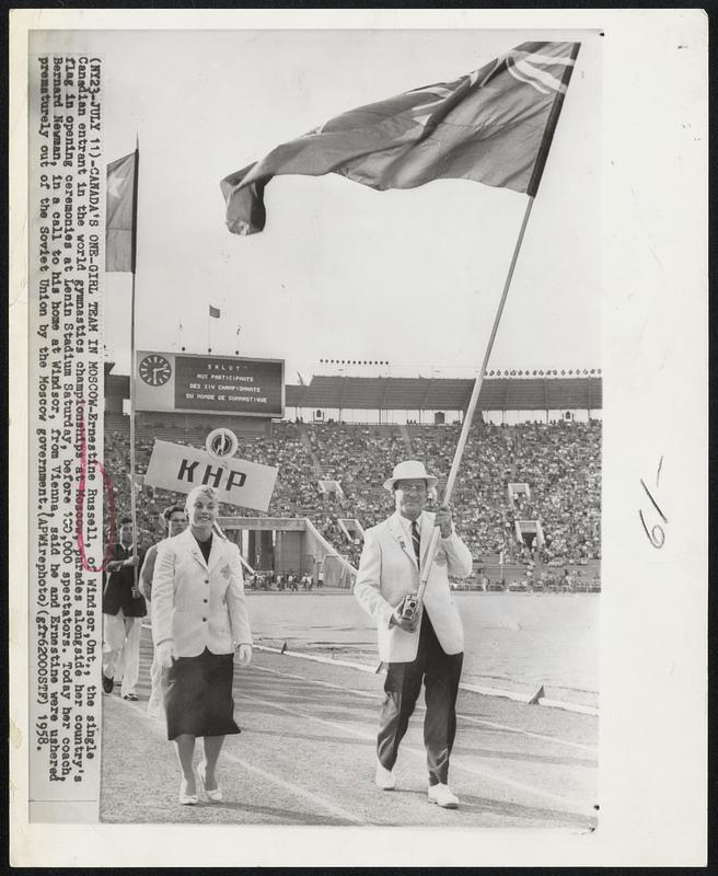 Canada’s One-Girl Team In Moscow – Ernestine Russell, of Windsor, Ont ...