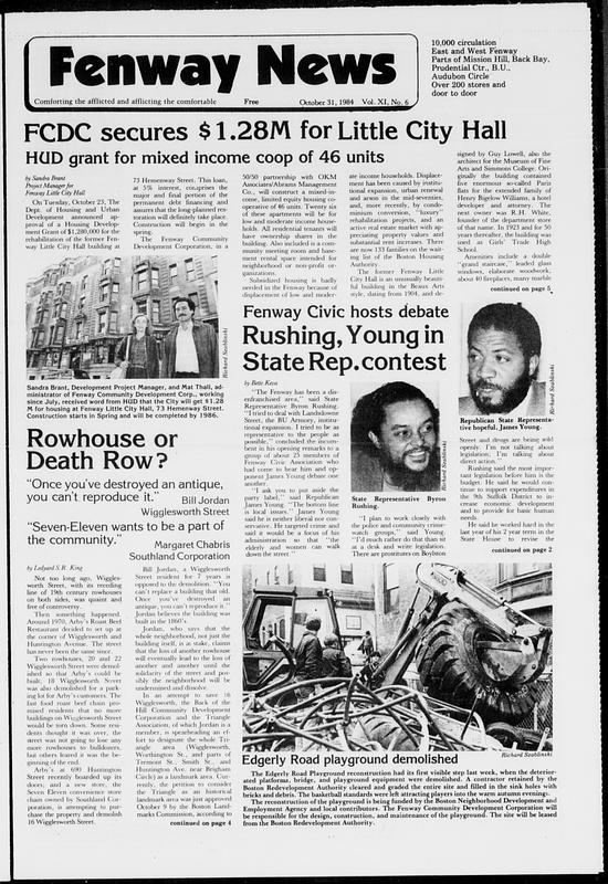 The Fenway News. December 31, 1984 - Digital Commonwealth