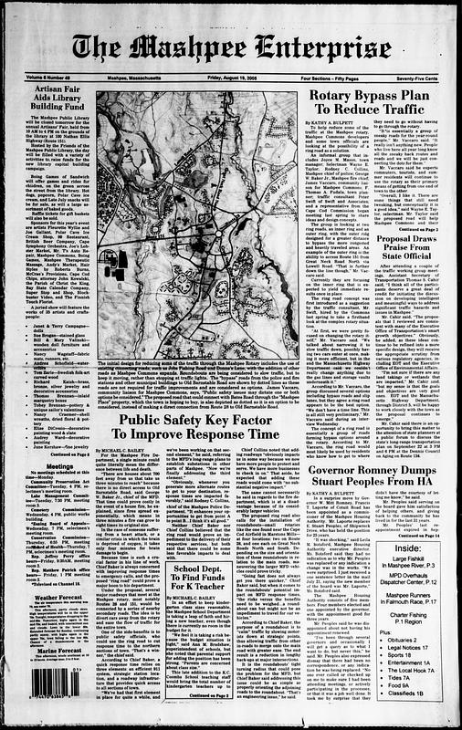 The Mashpee Enterprise. August 19, 2005 - Digital Commonwealth