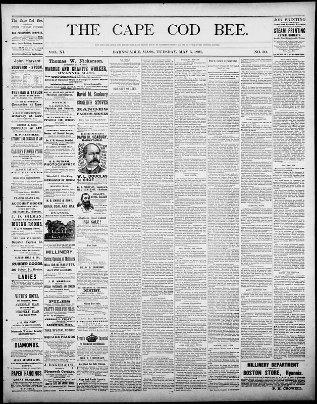 The Cape Cod Bee. May 05, 1891 - Digital Commonwealth