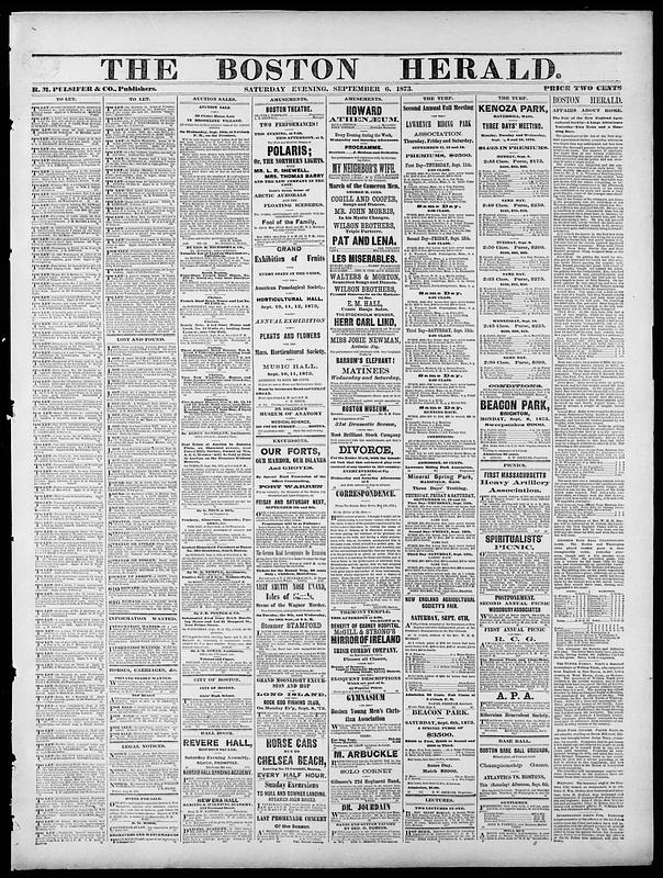 The Boston Herald. September 06, 1873 - Digital Commonwealth