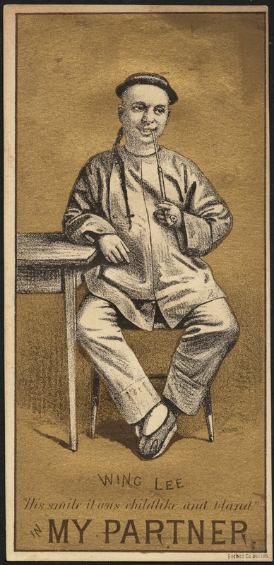 Wing Lee. "His smile it was childlike and bland." in My Partner ...