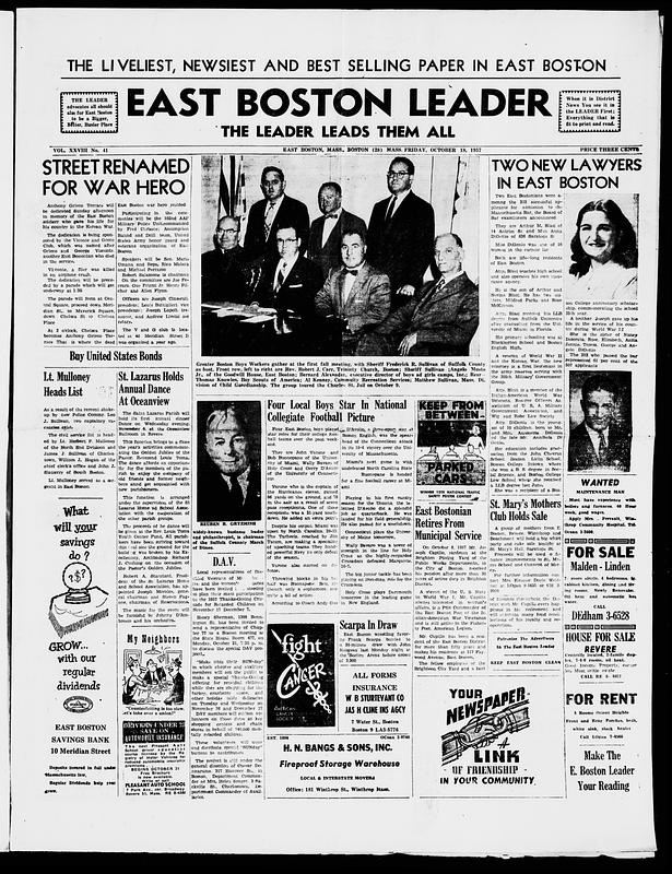 East Boston Leader. October 18, 1957 - Digital Commonwealth