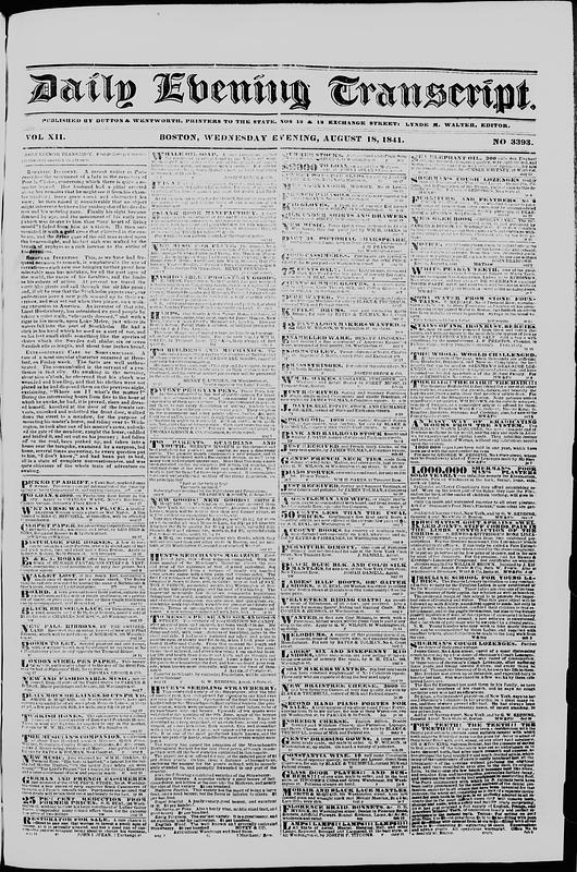 Daily Evening Transcript - Digital Commonwealth