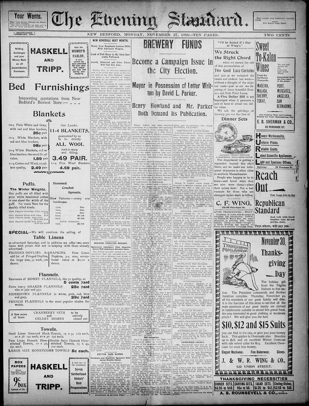Evening Standard. November 27, 1899 - Digital Commonwealth