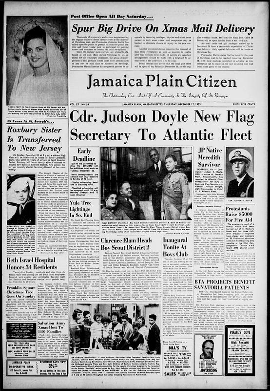 The Jamaica Plain Citizen. December 17, 1959 - Digital Commonwealth