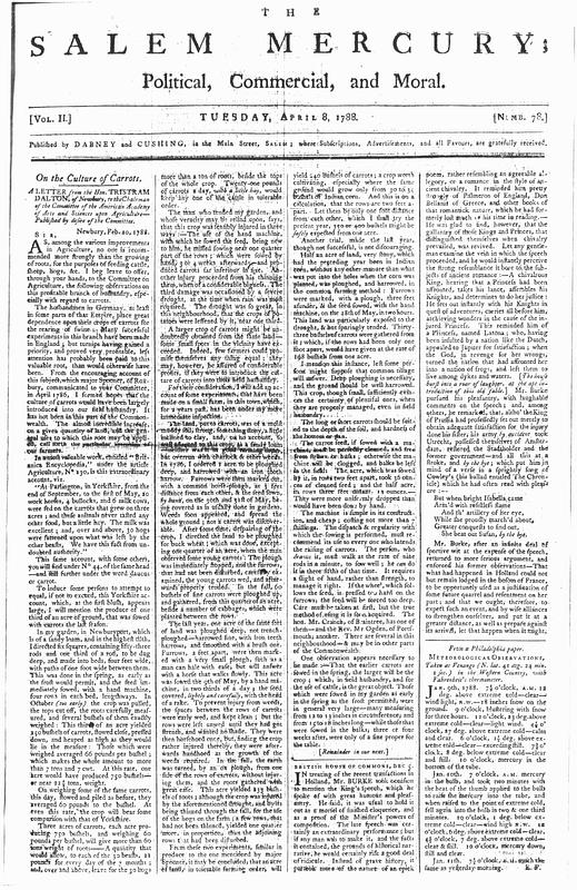 The Salem Mercury: Political, Commercial, and Moral. April 08, 1788 - Digital Commonwealth