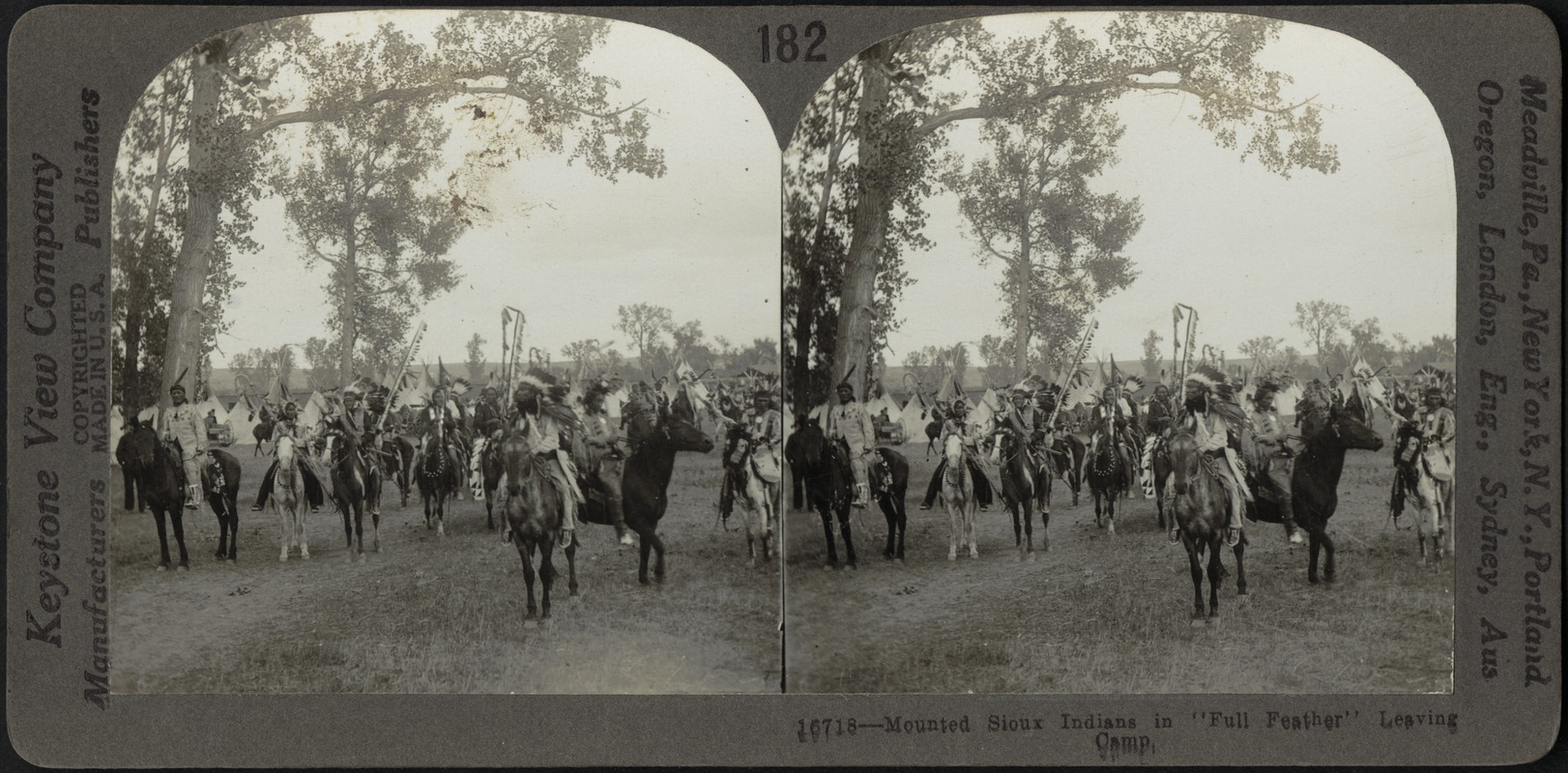 Sioux Indians in full feather, Nebraska - Digital Commonwealth