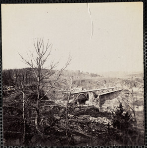 Chain Bridge Near Washington, Potomac River - Digital Commonwealth