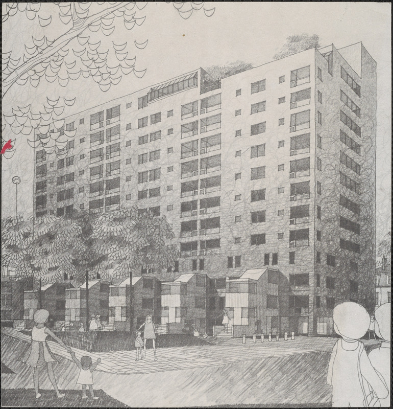 Inman Square housing sketch by architect of the multi-million dollar ...