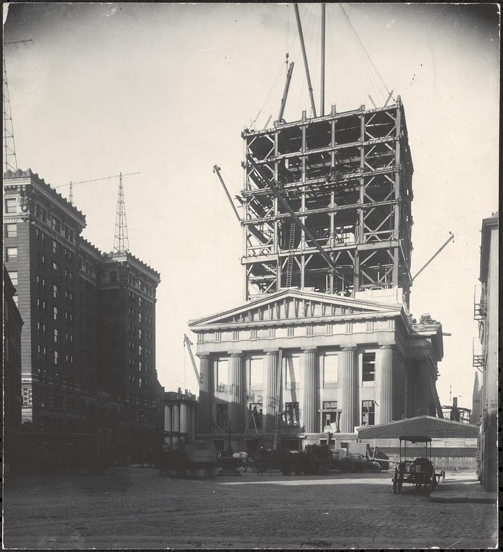 Custom House Tower under construction, Boston - Digital Commonwealth