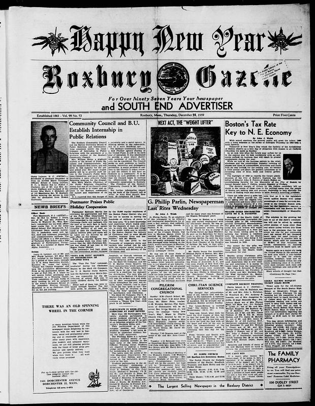Roxbury Gazette and South End Advertiser, December 31, 1959 - Digital ...