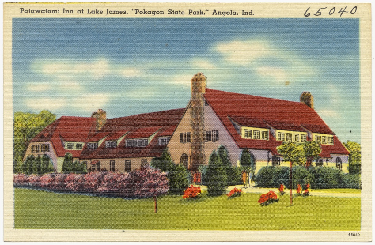Potawatomi Inn at Lake James, "Pokagon State Park," Angola, Ind ...