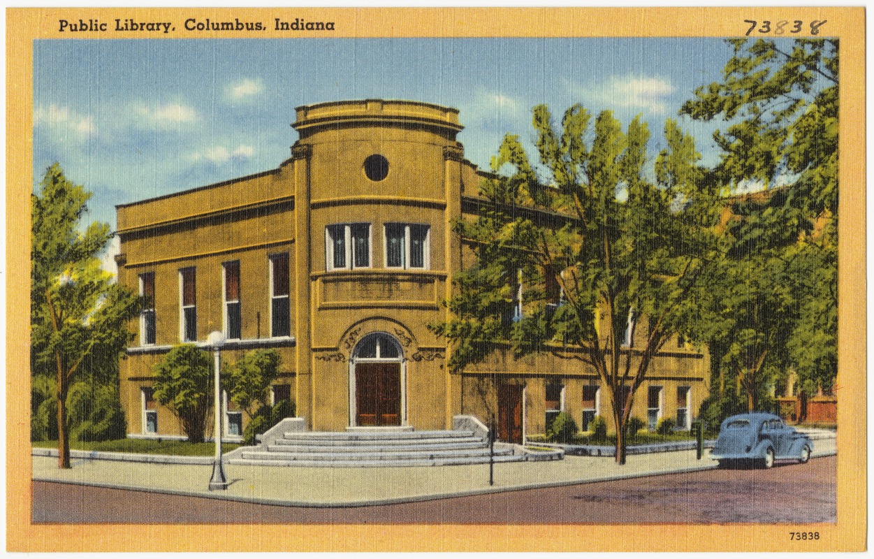 Public library, Columbus, Indiana - Digital Commonwealth
