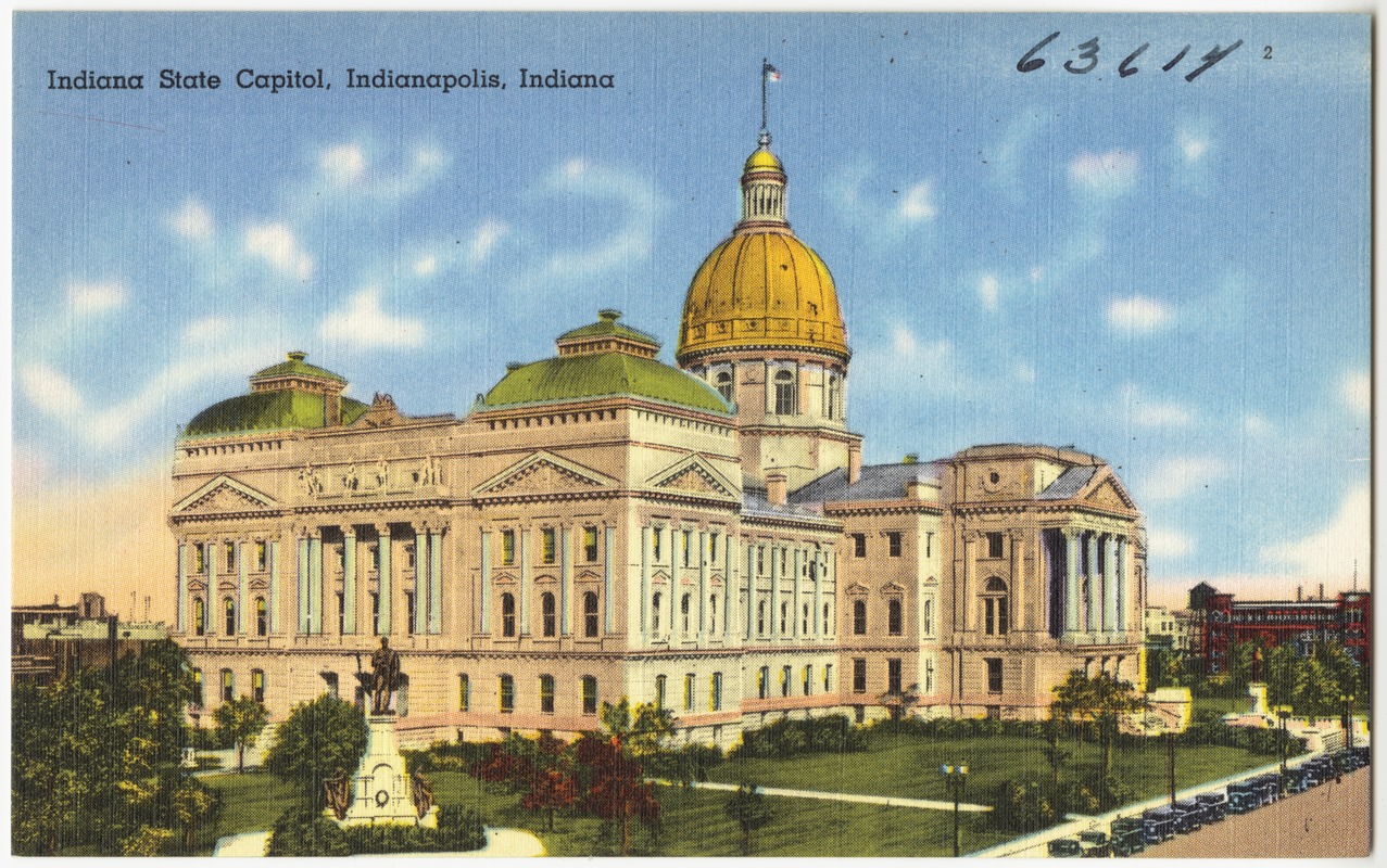 Indiana State Capitol, Indianapolis, Indiana - Digital Commonwealth