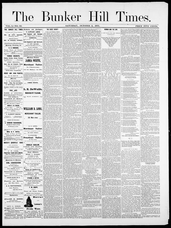 The Bunker Hill Times, October 02, 1875 - Digital Commonwealth