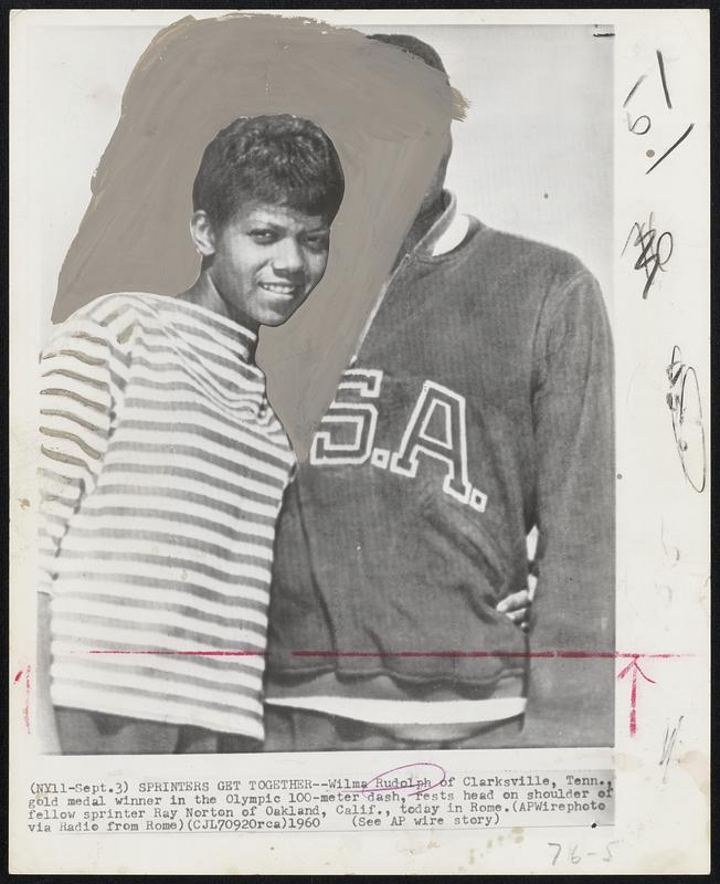 Sprinters Get Together – Wilma Rudolph of Clarksville, Tenn., gold ...