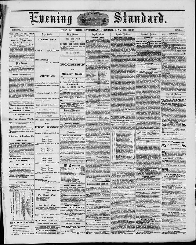 Evening Standard. May 29, 1869 - Digital Commonwealth