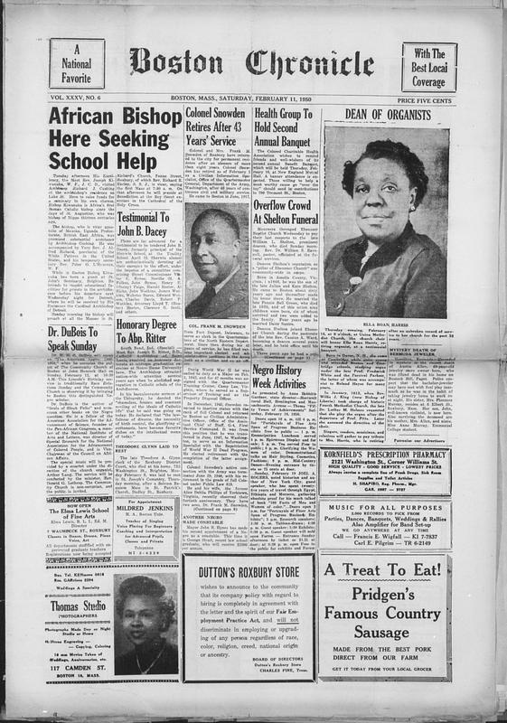 Boston Chronicle. February 11, 1950 - Digital Commonwealth