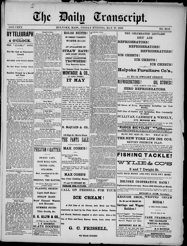 The Daily Transcript. May 17, 1889 - Digital Commonwealth