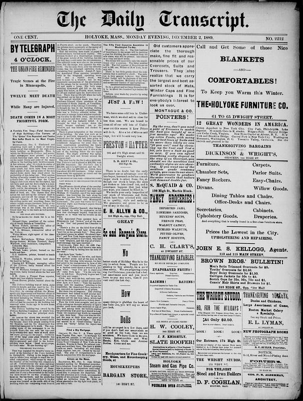The Daily Transcript. December 02, 1889 - Digital Commonwealth
