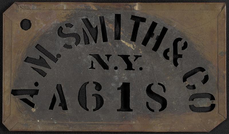 A.M. Smith & Co. N.Y. A618 Fruit Merchant Stencil - Digital Commonwealth