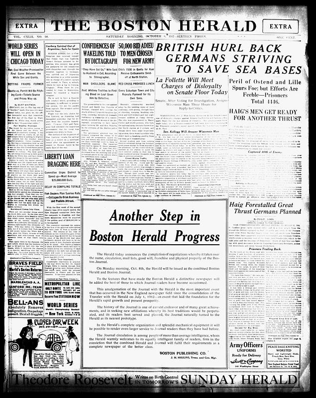 The Boston Herald. October 06, 1917 - Digital Commonwealth