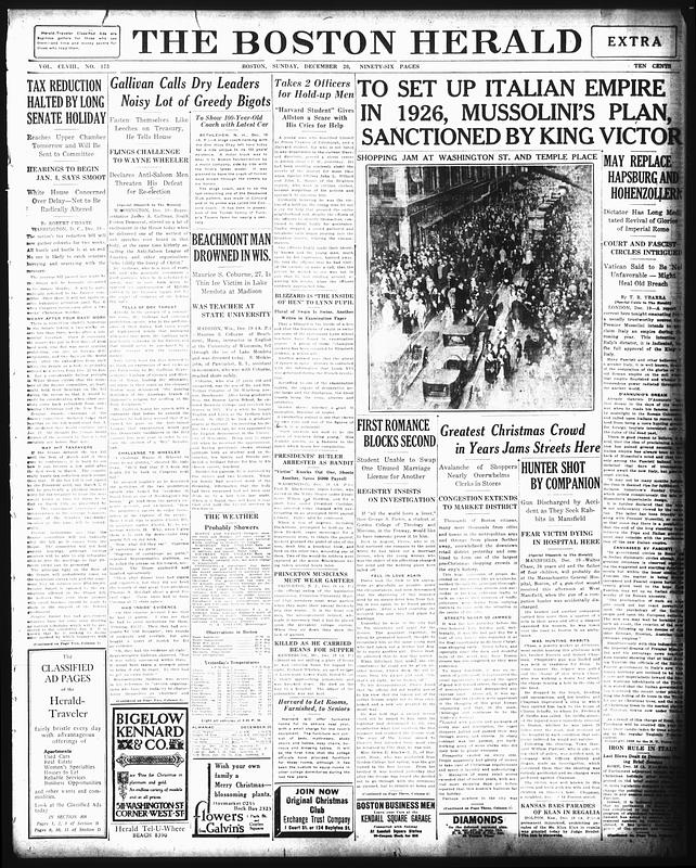 Boston Herald. December 20, 1925 - Digital Commonwealth