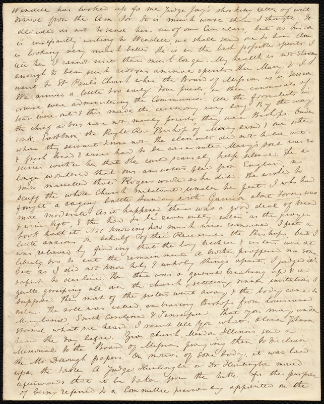 Incomplete letter from Anne Warren Weston, [1840?] - Digital Commonwealth