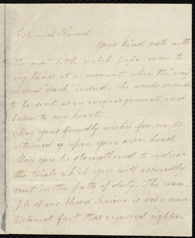 Letter from Lydia Maria Child - Digital Commonwealth