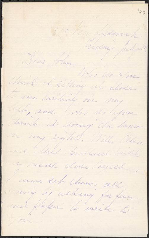 Letter from Mary W. Glover to John D. Long, July 21 - Digital Commonwealth