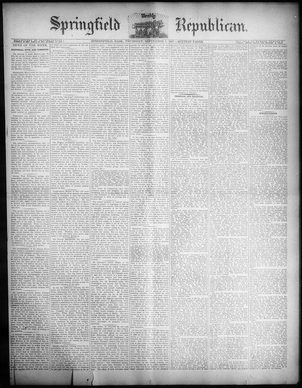 Springfield Weekly Republican - Digital Commonwealth