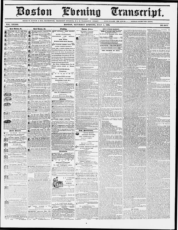Boston Evening Transcript - Digital Commonwealth