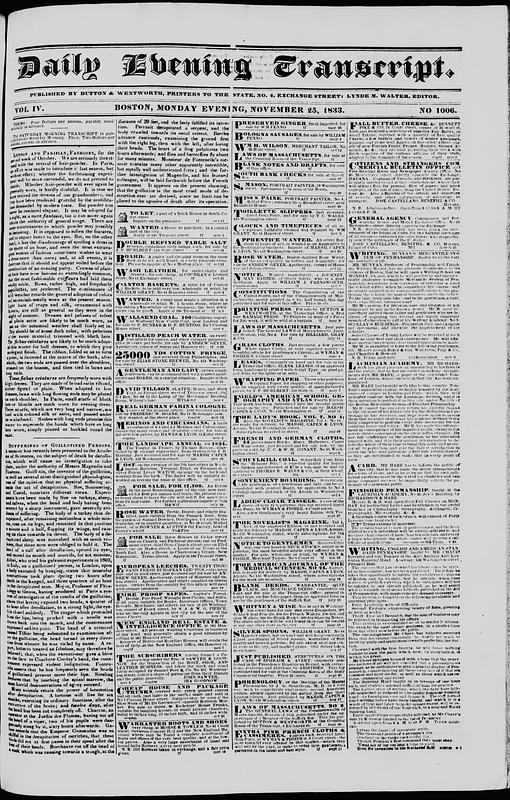 Daily Evening Transcript - Digital Commonwealth