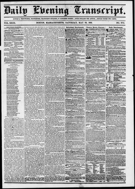 Daily Evening Transcript - Digital Commonwealth